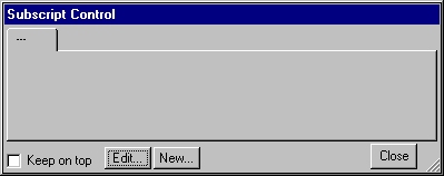 Sensitivity Control Parameters