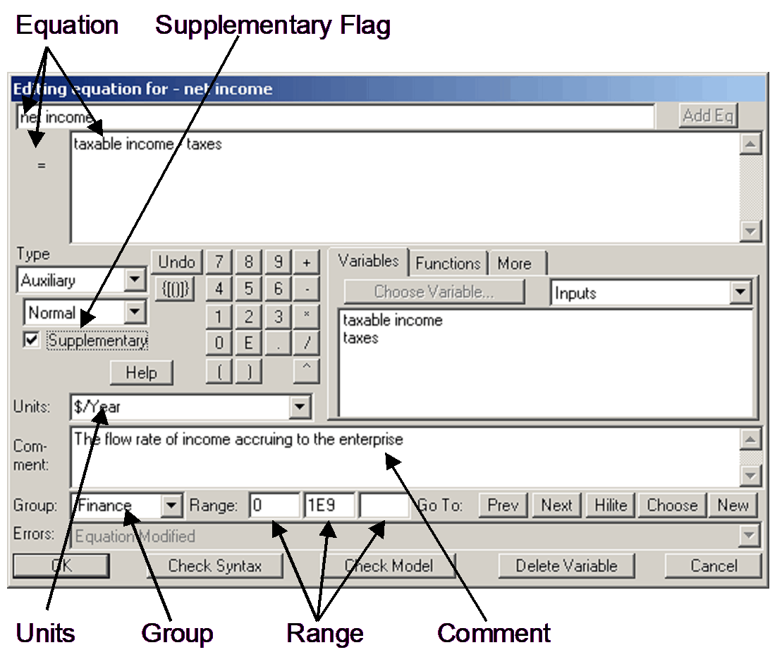 Equation Components