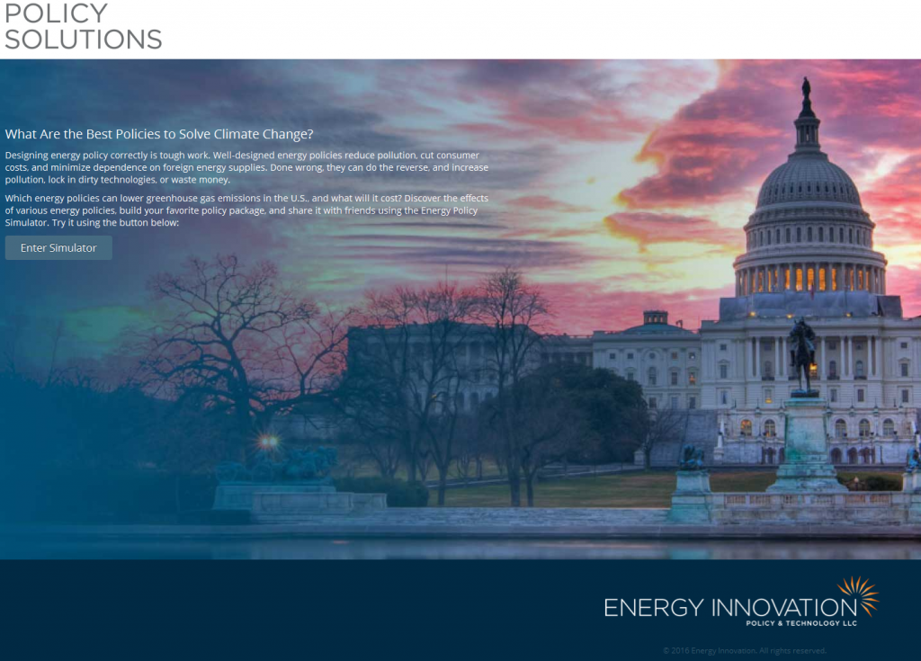 Energy Policy Simulator – Ventana Systems